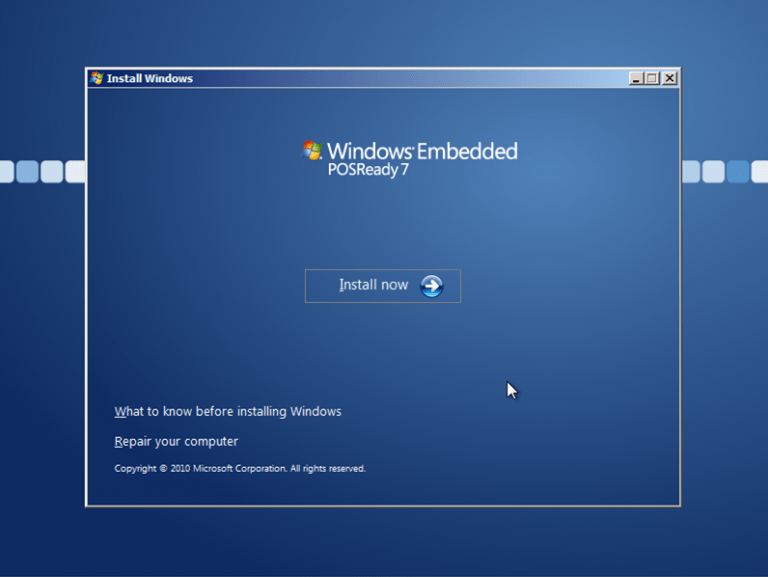Installing Windows Embedded POSReady 7 CTP - Elbacom GmbH