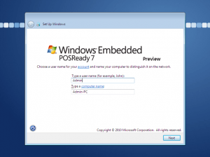 Installing Windows Embedded POSReady 7 CTP – Elbacom GmbH